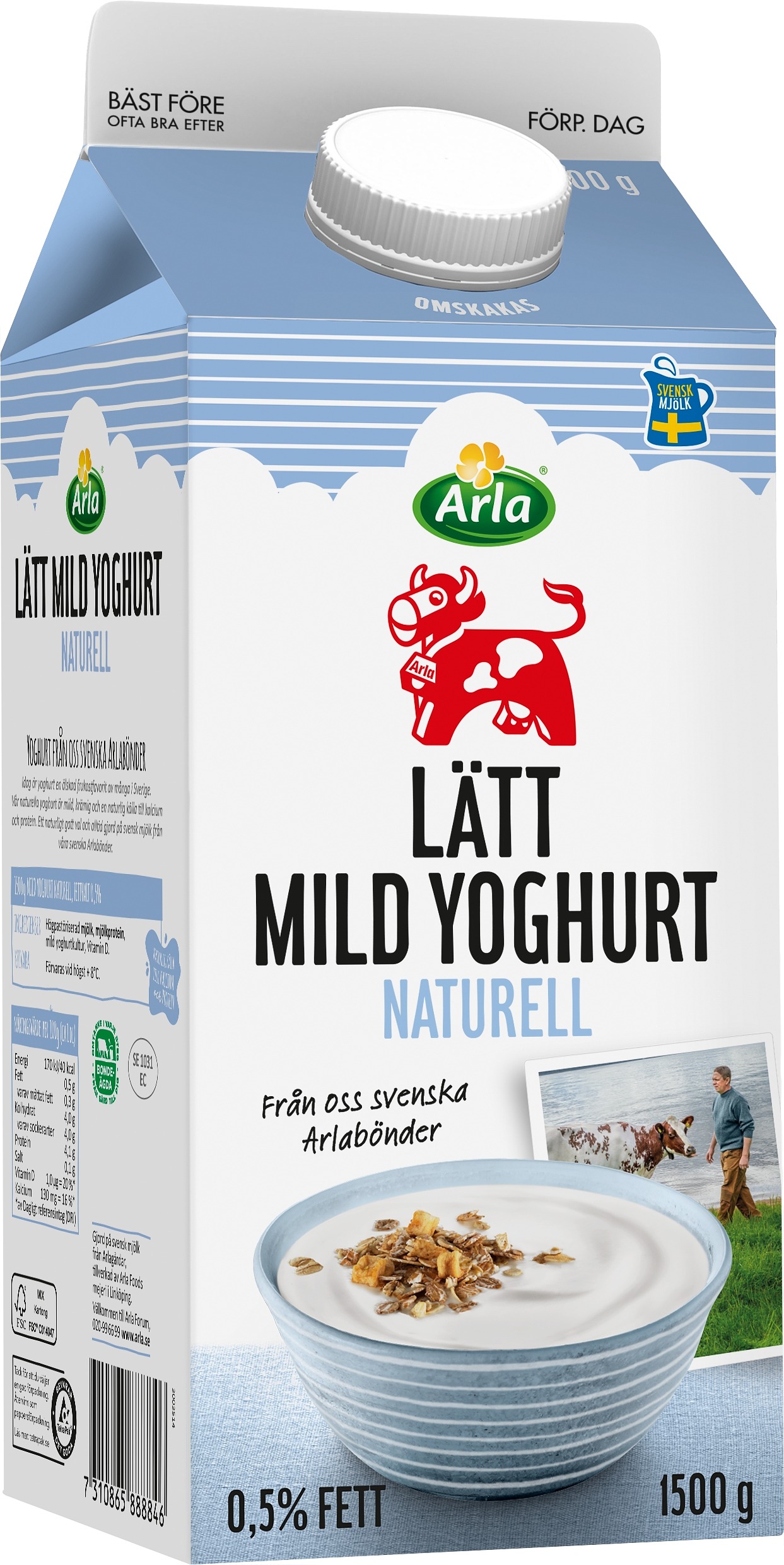 Mild yoghurt lätt naturell 0,5%