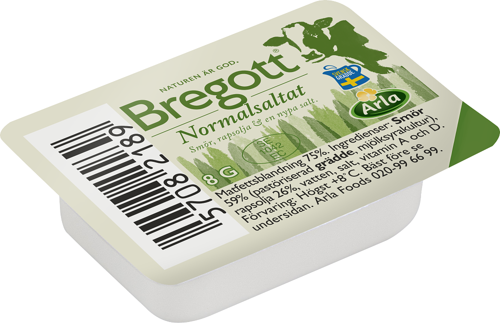 Bregott® Normalsaltat smör & rapsolja portio 8 g | Arla